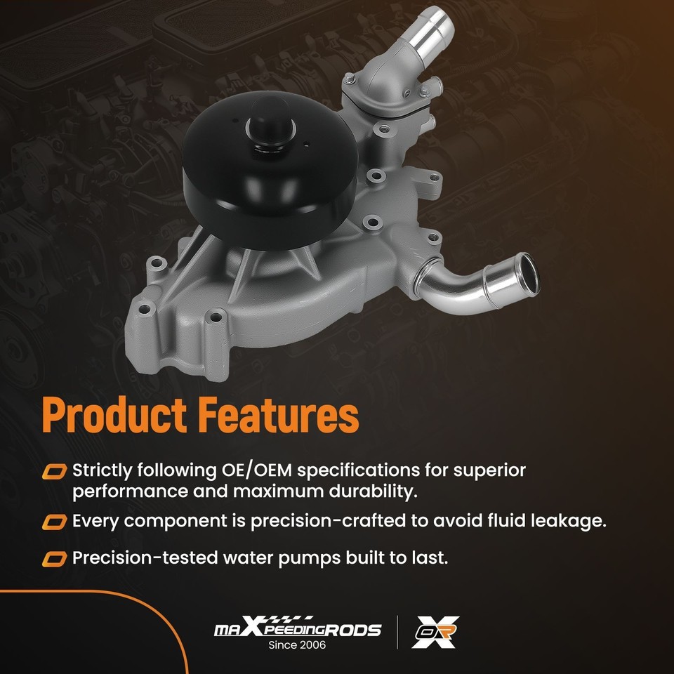 Engine Water Pump for Chevrolet Express GMC Savana 4.8L-6.0L 2003-2007 ...