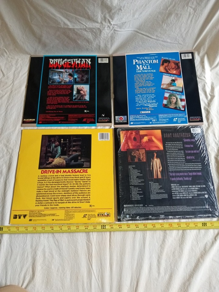 LOT OF 2 Laserdisc Rare Horror Slasher Gore Cult Classic LOT, “Boogey ...