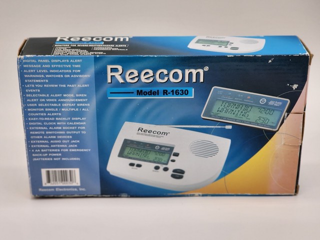 Reecom R-1630 NOAA All Hazards / Weather Alert Radio Preprogrammed for ...