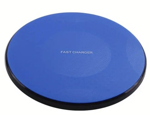 Blue Desktop Disc Wireless Charger For iPhone & Samsung Phones | eBay