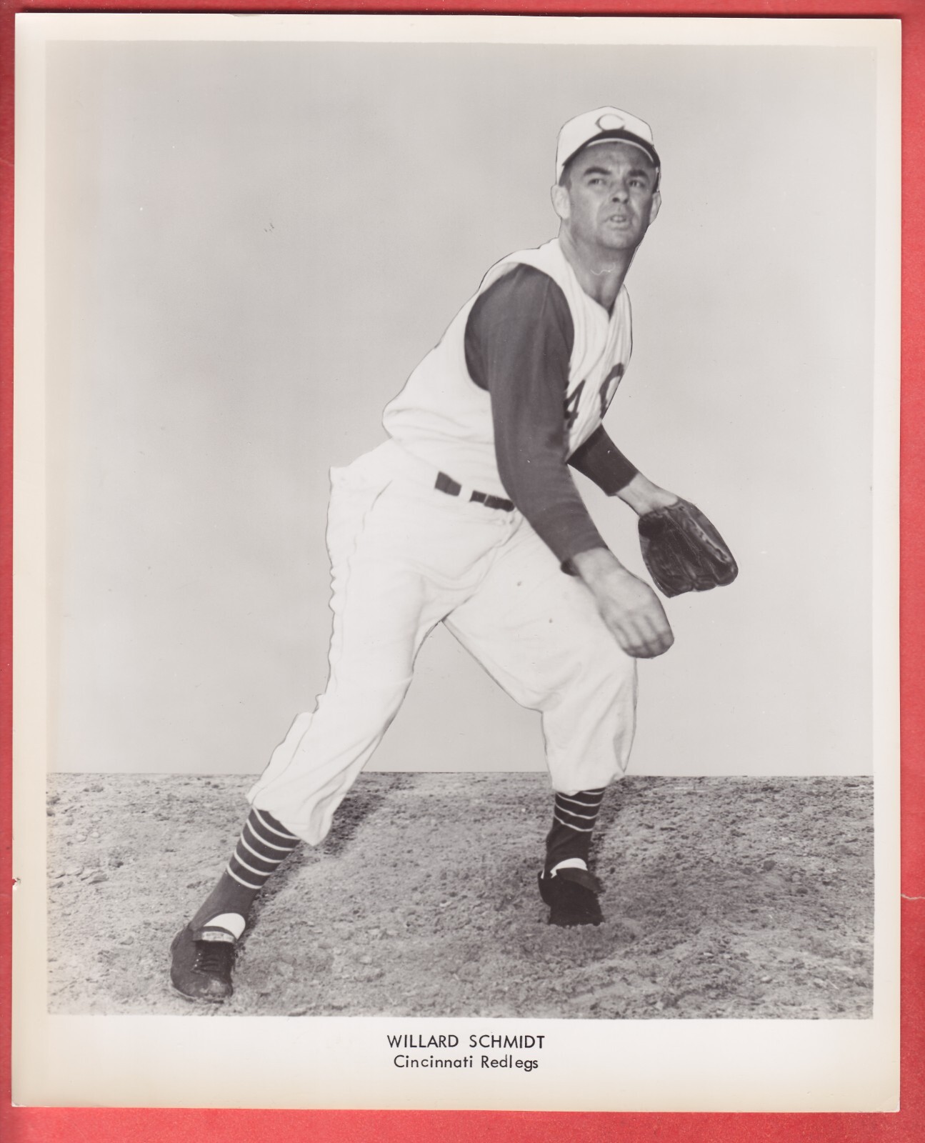 1958 CINCINNATI REDS TEAM ISSUE 8 X 10 GLOSSY WILLARD SCHMIDT | eBay
