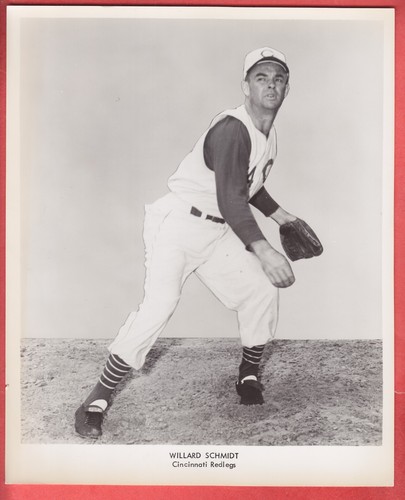 1958 CINCINNATI REDS TEAM ISSUE 8 X 10 GLOSSY WILLARD SCHMIDT | eBay