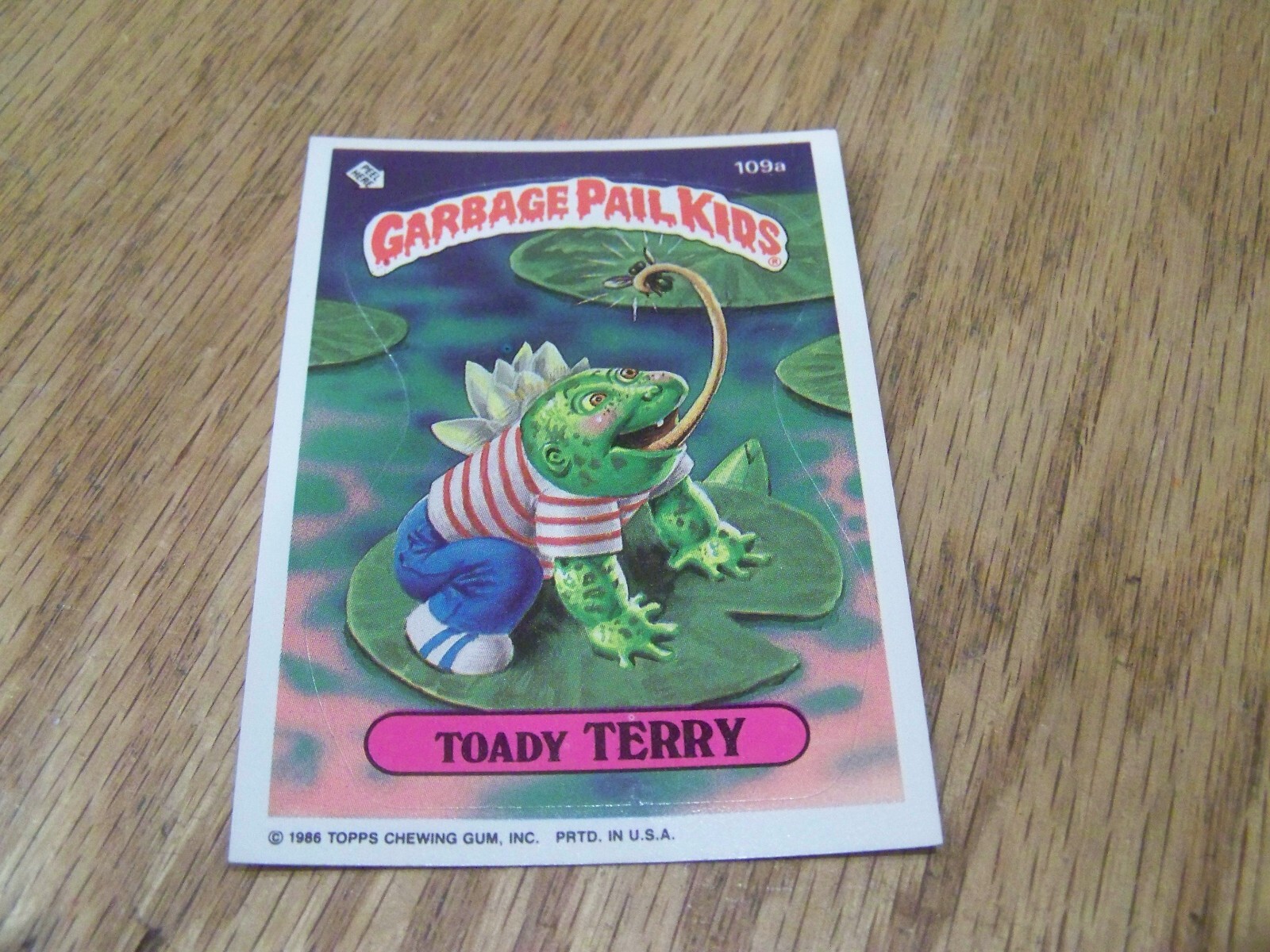 1986 TOPPS GARBAGE PAIL KIDS TOADY TERRY TRADING CARD | eBay