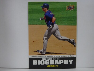 2010 Upper Deck Season Biography Joe Mauer #SB-54 | eBay