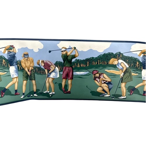 Vintage Imperial Ladies Golfing Wallpaper Border - 17+ Yards | eBay