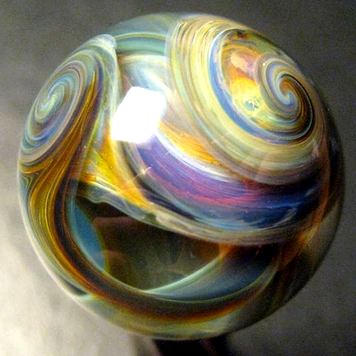 Boomwire Glass Marbles .75" handmade contemporary art sculpture ...