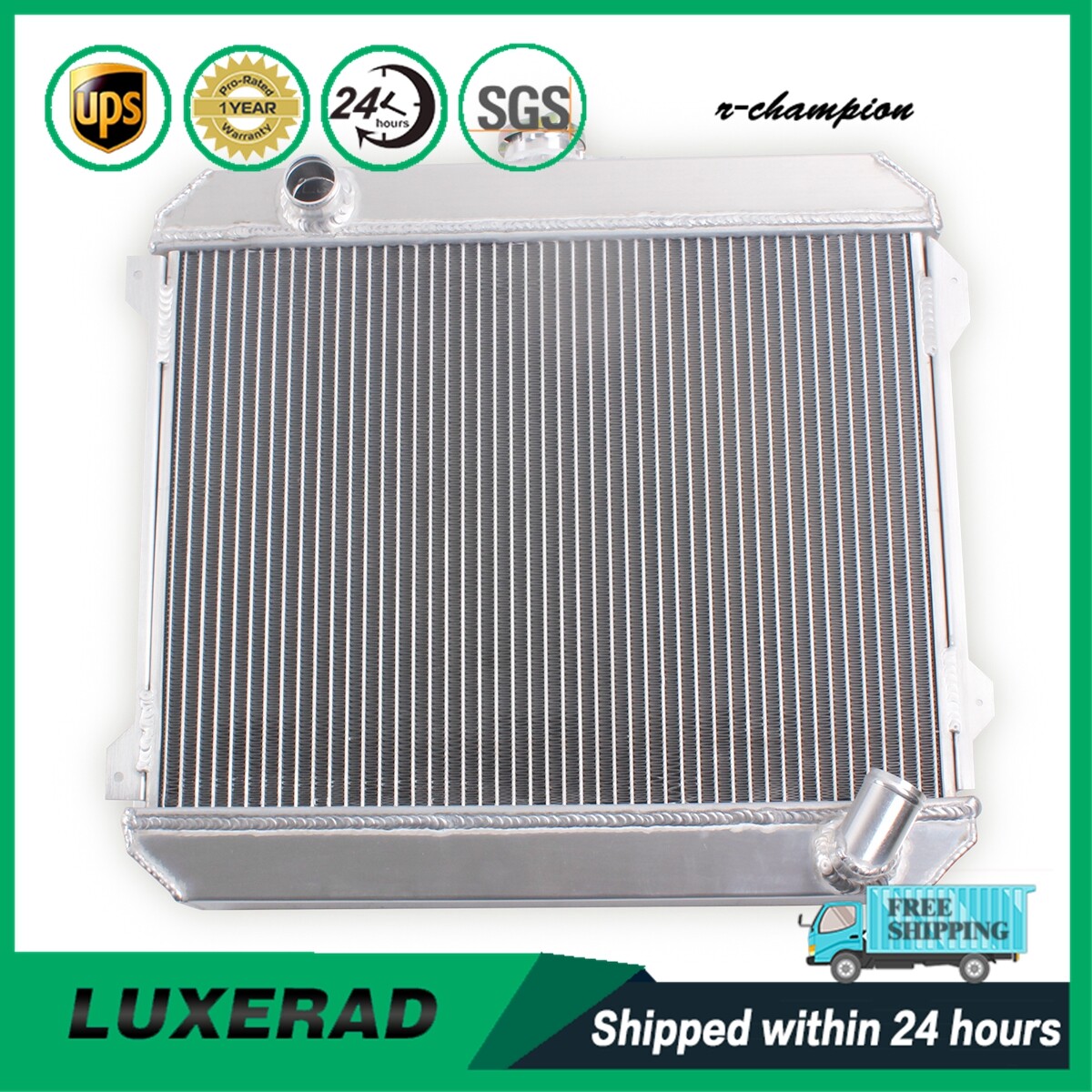 LUXERAD Aluminum Radiator Nissan Datsun STANZA 510 610 710 720 L20B ...