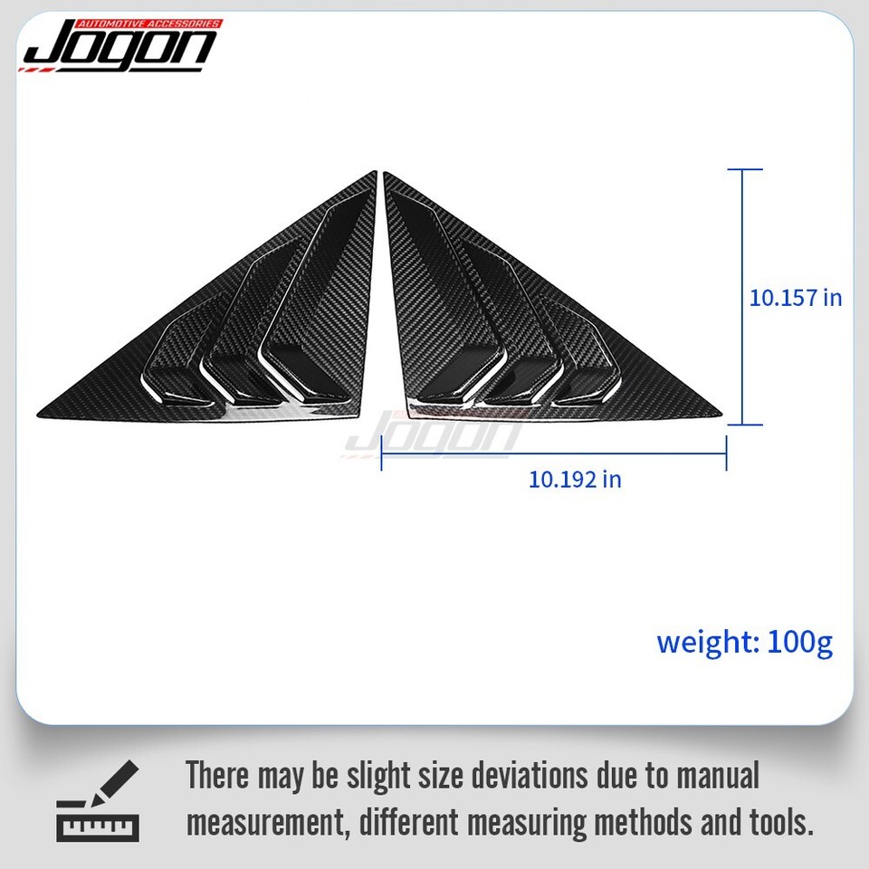Carbon Fiber Quarter Window Louver Cover Trim For Acura Integra Type S ...