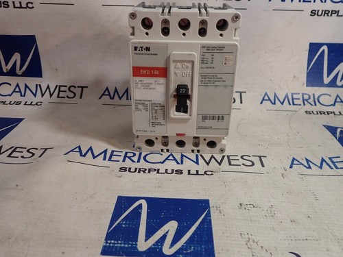 EATON EHD3020 20 amp 3 pole 480 volt RED Circuit Breaker -TESTED | eBay