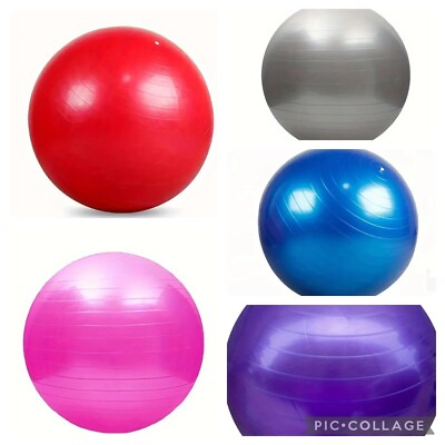 85cm Fitness Core Exercise Ball Yoga Gym Swiss Pregnancy Birthing Anti ...