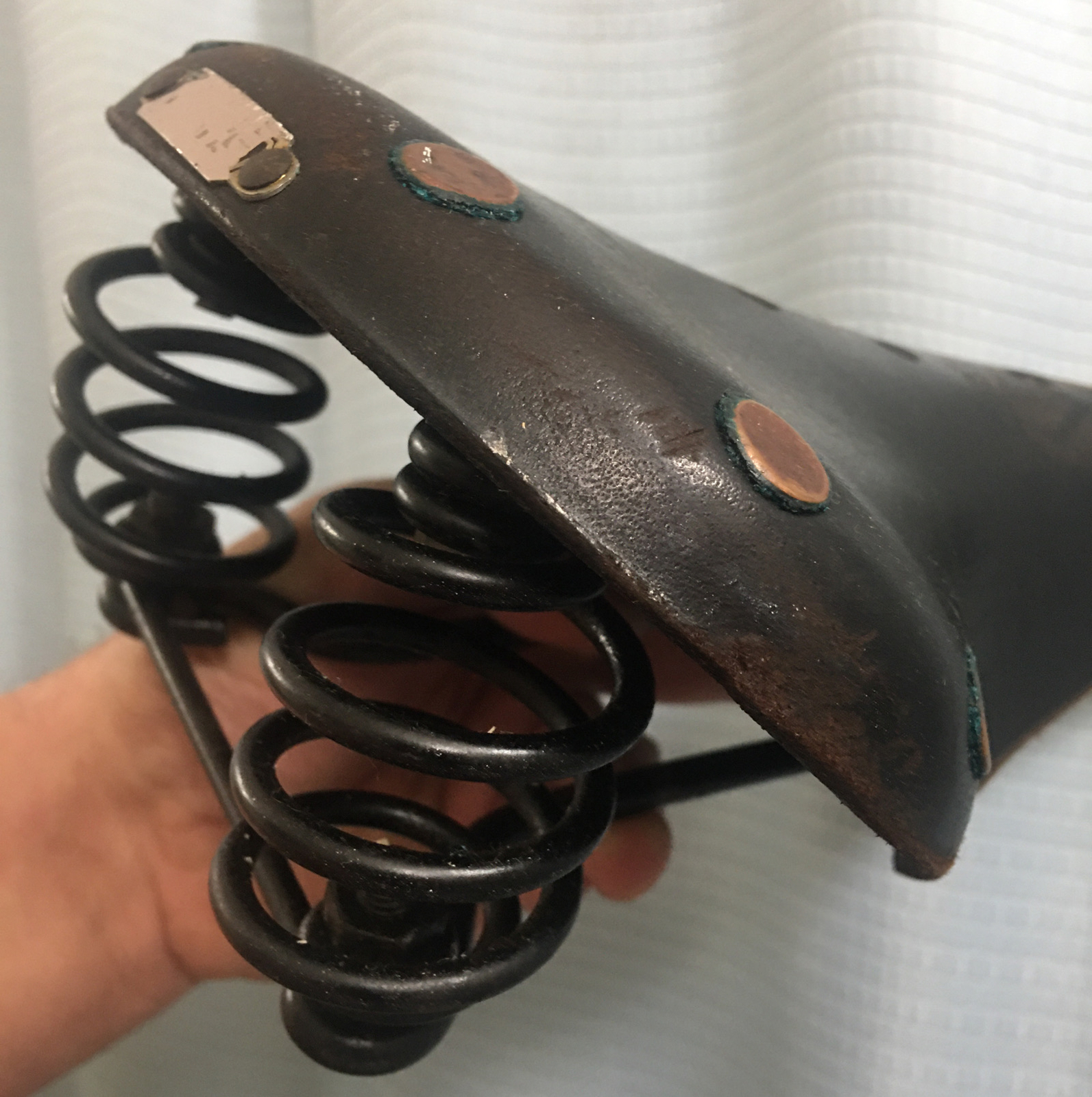 Vintage 1990s BROOKS England CONQUEST ALL TERRAIN Leather Coil Spring ...