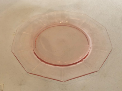 Vintage Cambridge Decagon Pink Depression Glass Dinner Plate 9" Plate ...