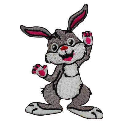 Bunny patch, kids rabbit patch Embroidered Iron on Sew on patch 7.5x4 ...