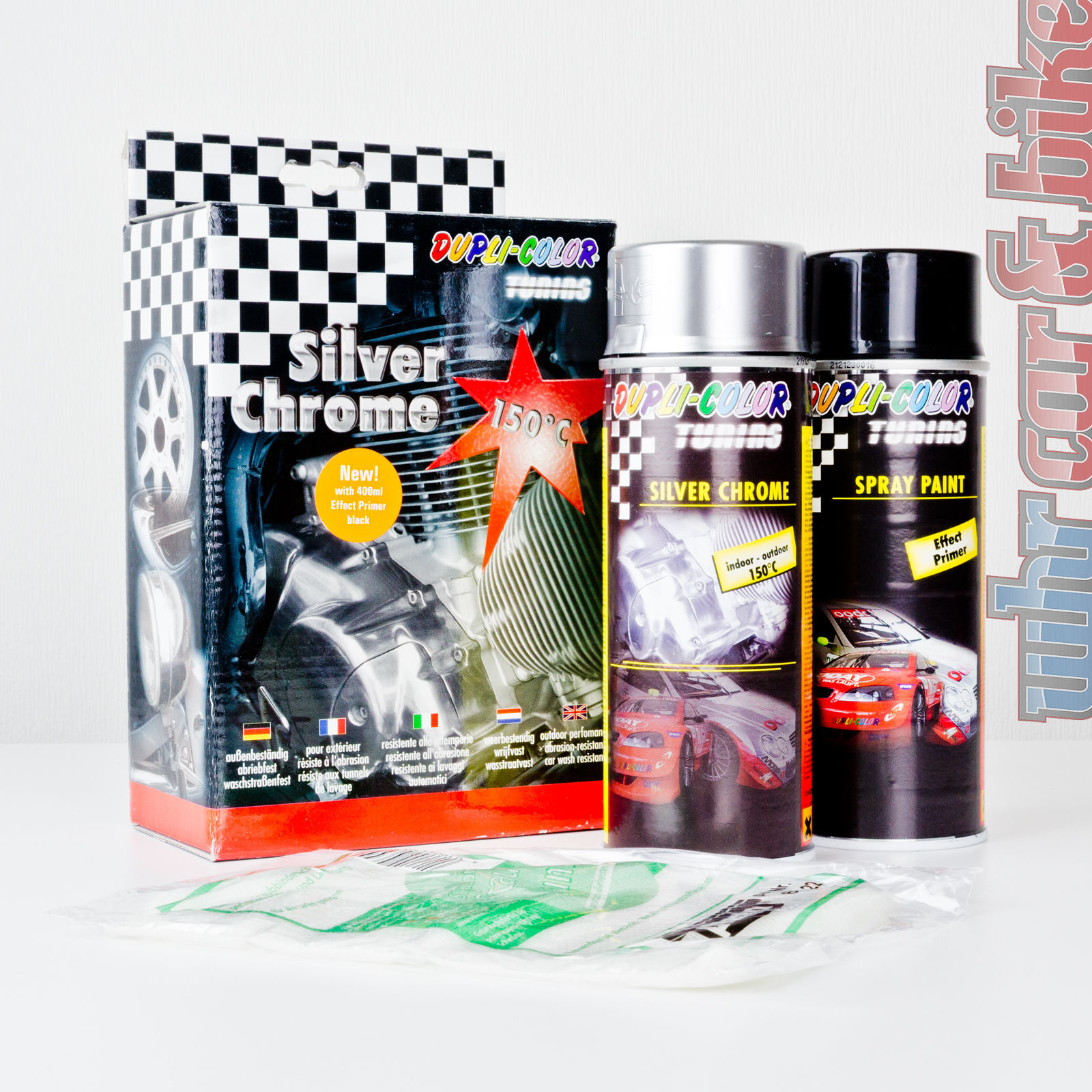 Dupli-Color Chrom-Silver-Set Effekt Spray Chromspray silber Komplettset ...