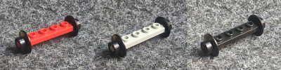 Lego 2926 Achse + 2927 Räder schwarz - VARIANTEN - 9v Eisenbahn ...