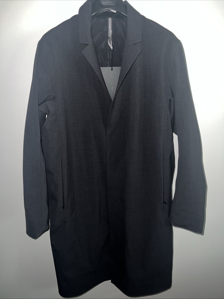 Arc’teryx Veilance Lenan Insulated Tech Wool Topcoat Men’s Medium Black ...