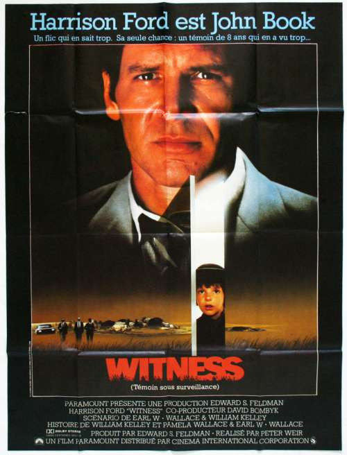 Original Movie Poster - Witness - 1985 - Peter Weir, Harrison Ford ...