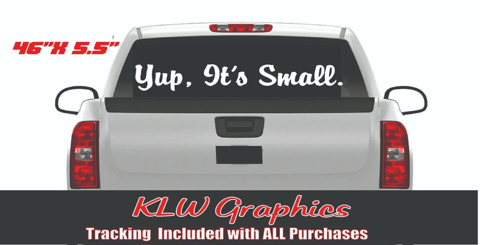 Yup Its Small Decal Sticker Man Car Turbo Diesel Truck 7.3L 6.7L 6.6L ...