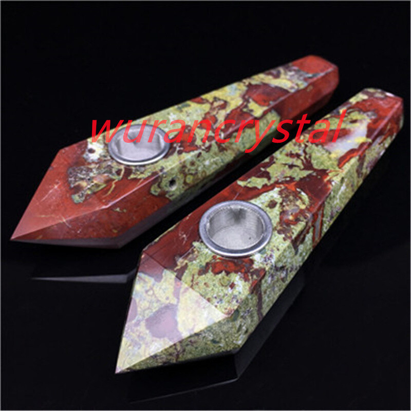 Natural Quartz Crystal Smoking Pipe Obelisk Point Rock Wand Reiki ...