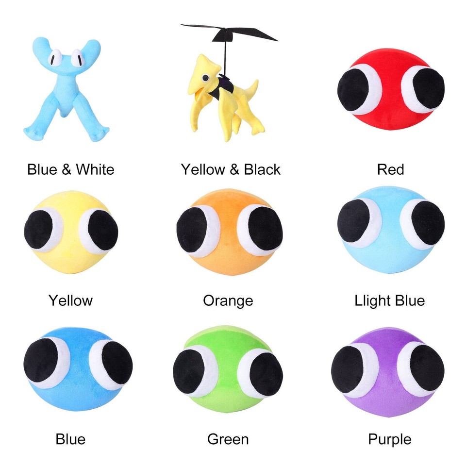 Rainbow Friends Chapter 2 Cyan Plush Toys Yellow Friend Soft Stuffed ...