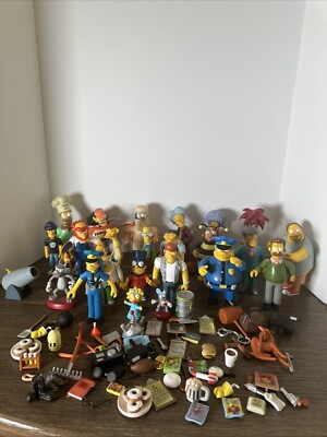 The Simpsons World of Springfield Action Figures Playmates Lot Of 23 ...