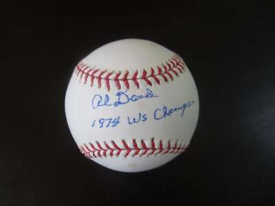 Alvin Dark Autograph Signed Baseball 1974 WS Champs Oakland Athletics ...