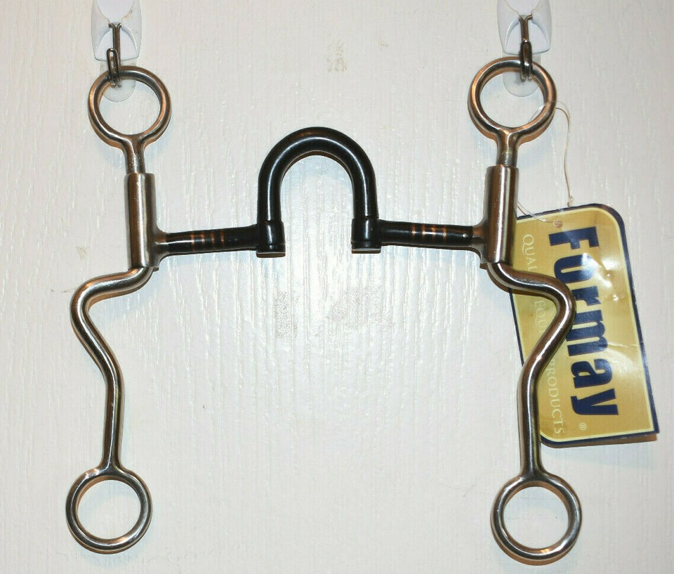 Formay correction mouth bit 172788 SI/copper inlay,western horse bit | eBay