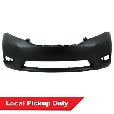 New Front Primed Bumper Cover For 2011-2017 Toyota Sienna Base L LE ...