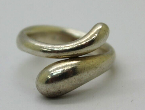 Tiffany Co sterling Silver Elsa Peretti Teardrop Wrap Ring Size 7.5 | eBay