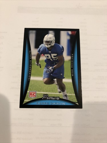 2008 Bowman Rookie Pierre Garcon card 165 | eBay