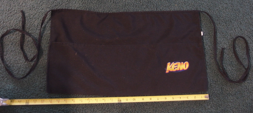 3 pocket,Ohio Keno Waist Apron Black Waitress Waiter Server Short Apron ...