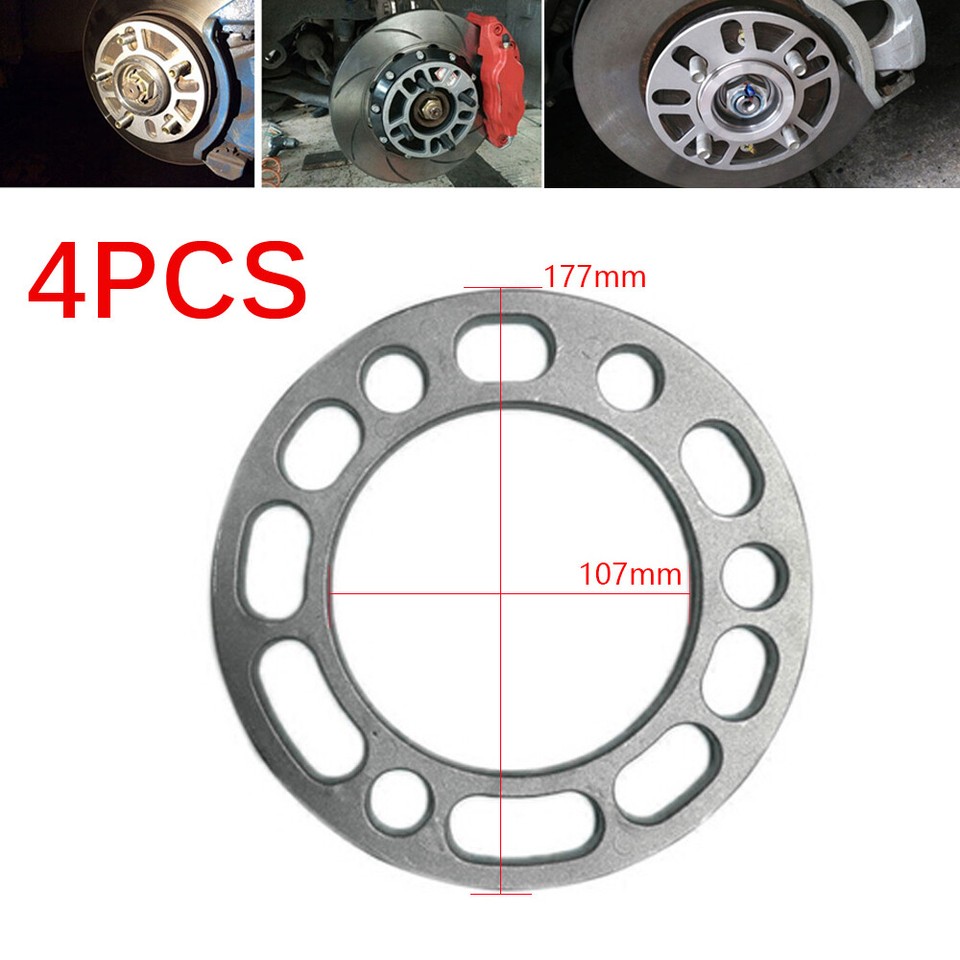 4PCS 6MM Car Hub Wheel Spacers Adaptor Widen Shims Plate For 5/6 Stud ...
