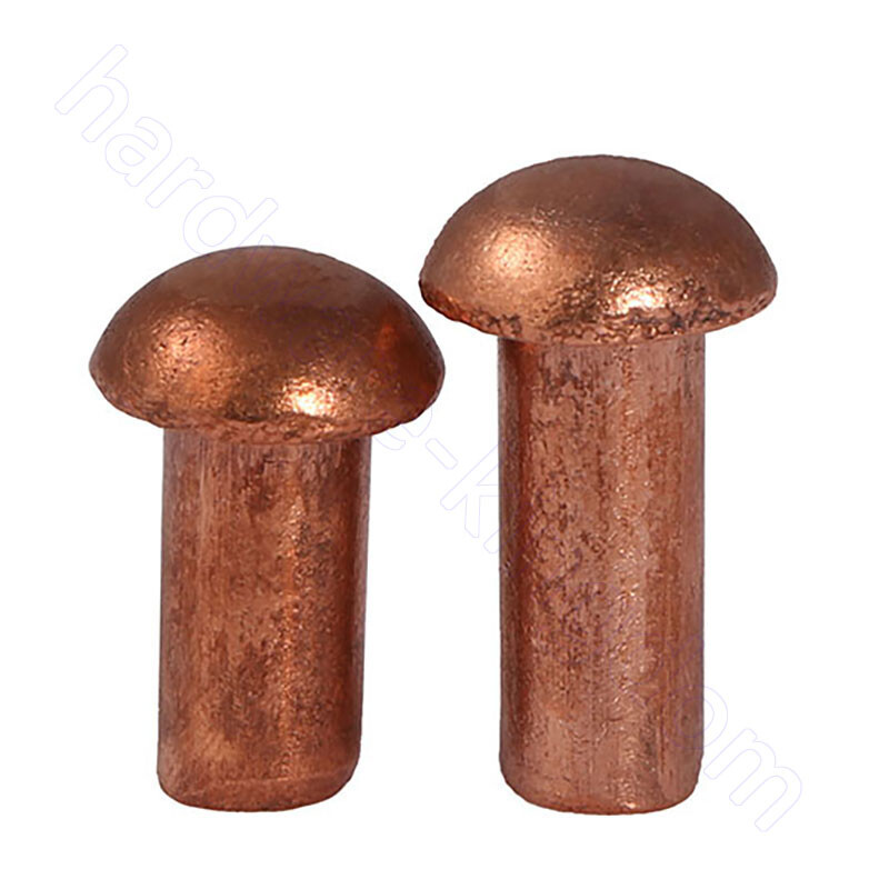 Pan Head Rivets Solid Copper Round Head Rivet Fasteners M2 M2.5 M3 M4 ...