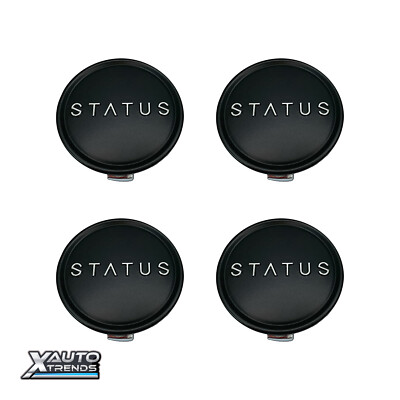 4 x Status Alloy Snap In Wheel Center Cap Matte Black 1006-54MBP | eBay