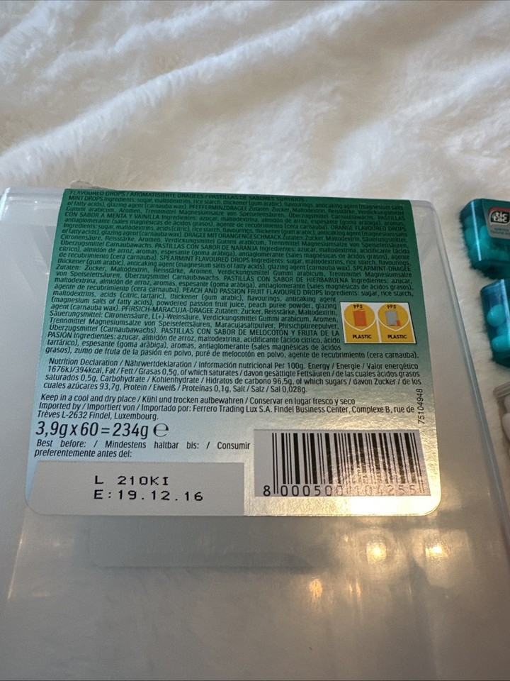 TIC TAC Travels Box with 60 Mini Boxes OPENED 4 Minis Empty READ ...