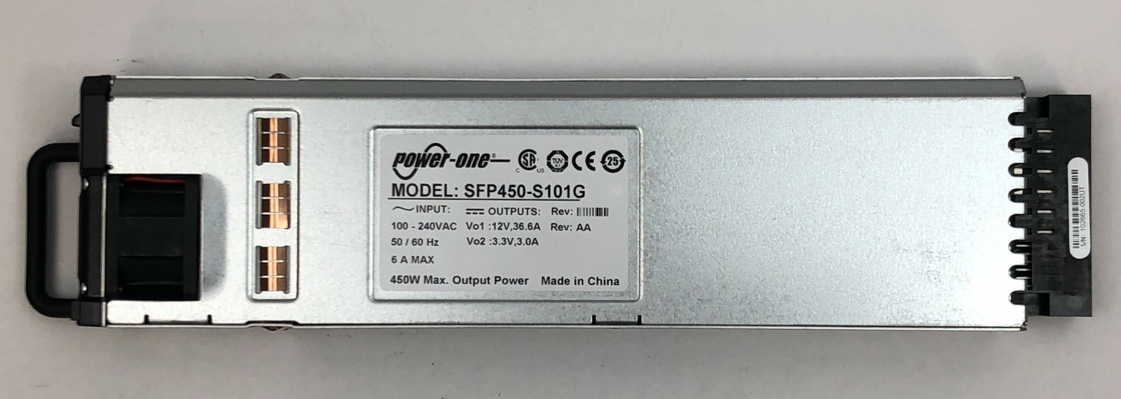 Power-one SFP450-S101G 450 Watt Power Supply Unit for APEX1000/1500 for ...