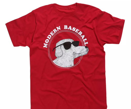 Vtg Modern Baseball Band World Tour Cotton Red Full Size Unisex Shirt ...