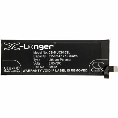 5150mAh Battery for Xiaomi Mi CC9e Pro,M1910F4E,CC9 Pro,M1910F4G ...