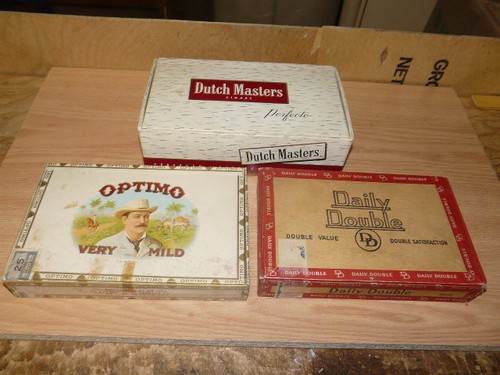 3 VINTAGE CARDBOARD CIGARS BOX | eBay UK