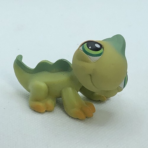 Littlest Pet Shop LPS # 254 arget Exclusive Green Orange Yellow Iguana ...