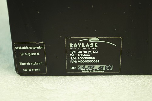 RAYLASE SS-10 [Y] D2 SCAN HEAD, LASER MARKING SCANNER,GINE,GALVANOMETER ...