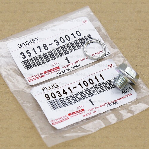 90341-10011 & 35178-30010 GENUINE OEM ATM PAN DRAIN PLUG+GASKET SET ...