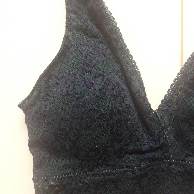 Juniors' SO Bras Lace Plunge Bralette Navy Green Size Small Style ...