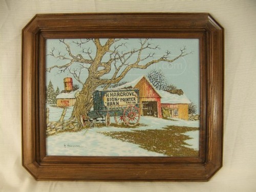 H. Hargrove Lithograph W/COA Nice Octagonal Frame | eBay