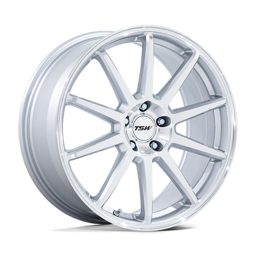 20x10.5 TSW TW004 Canard Gloss Silver W/ Machined Face Wheel 5x120 ...