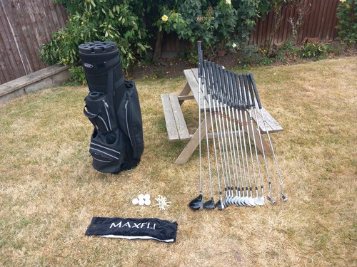 Full Set of 15 Maxfli Revolution Ping Progen Men's Right Handed Golf ...