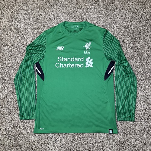 New Balance Liverpool Home Goalkeeper Goalie 2017 Soccer Jersey Green ...