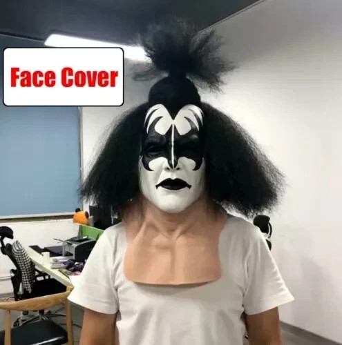 Kiss Band Gene Simmons Latex Mask Cosplay Mask Halloween Party Costume ...