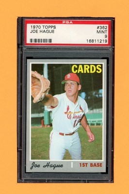 1970 TOPPS #362 JOE HAGUE PSA 9 | eBay