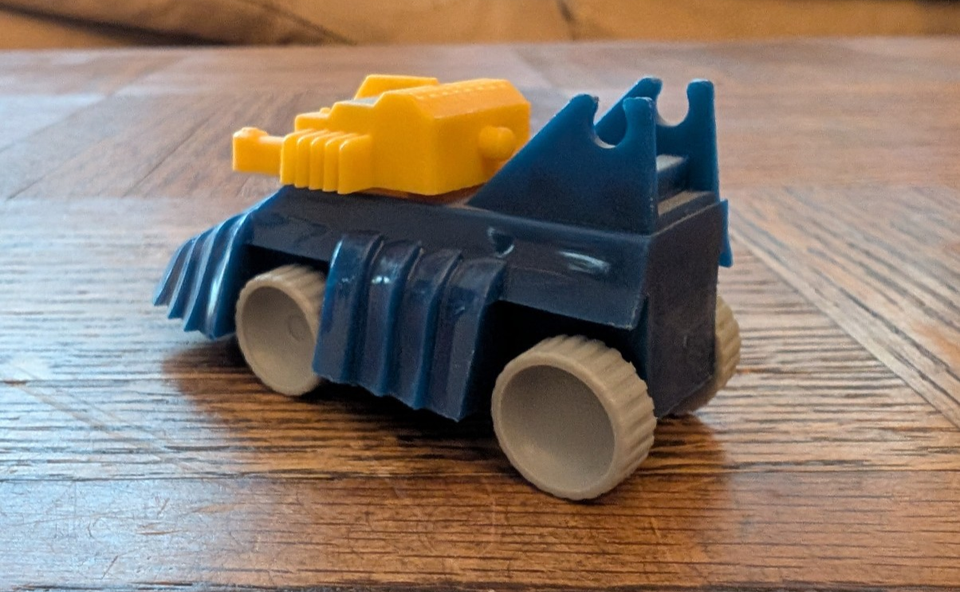 Vintage TOPPS Switch-A-Robots Blast-Bot blue plastic toy 1985 robot ...
